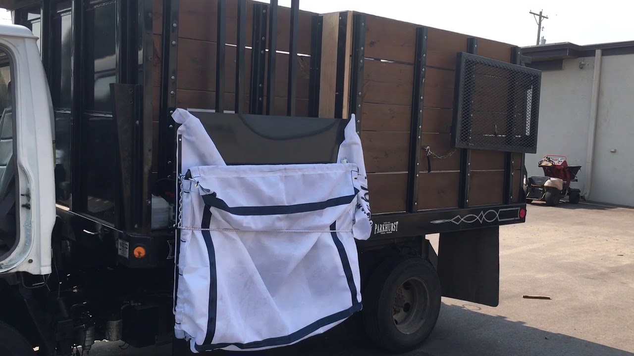 Truck mounted debris Loader - YouTube