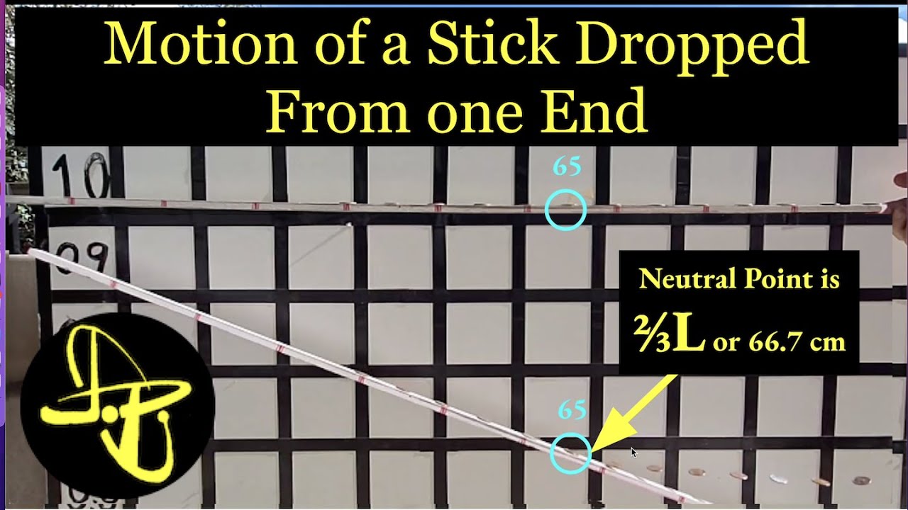 Motion of a Stick Dropped from One End - YouTube