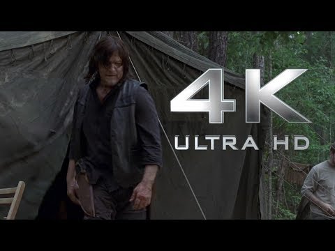 The Walking Dead | Daryl VS Justin Fight Scene | Logoless 4k