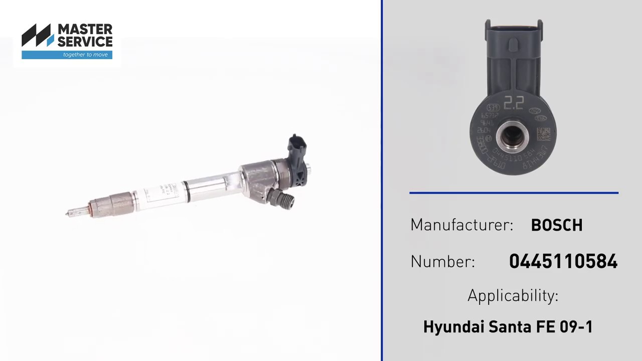 0445110584 Форсунка Bosch Injector HYUNDAI i35 09- 2.2 CRDI HYUNDAI ...