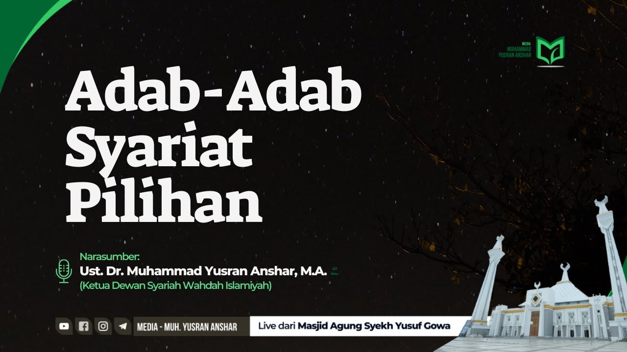 Pembahasan: Adab kepada Allah Azza wa Jalla - YouTube