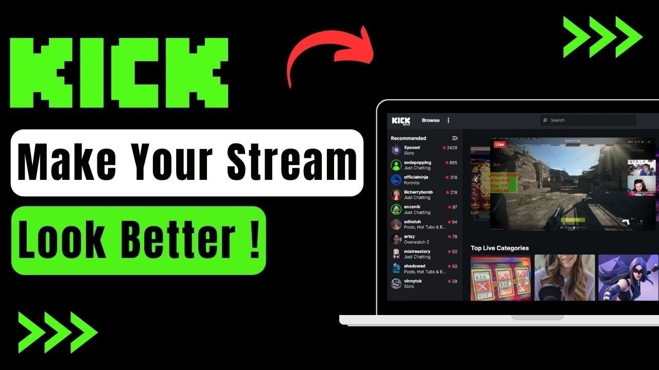 How To Make Your Kick Stream Look Better ! - YouTube