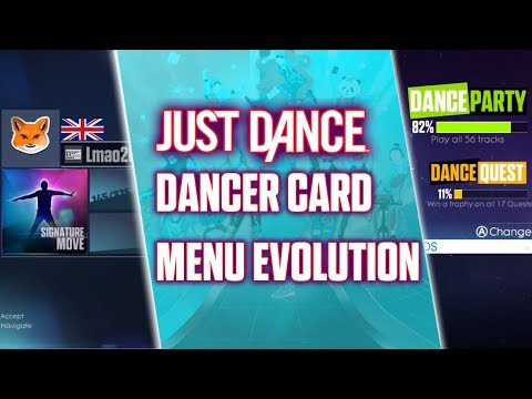 Just Dance - Dancer Card Menu Evolution - YouTube