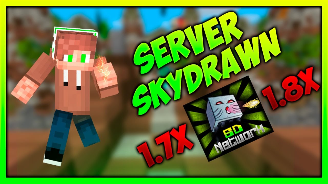 Review de servidor [SkyDrawn] No premium 1.7/1.8x! 2017 - 0 Lag - YouTube