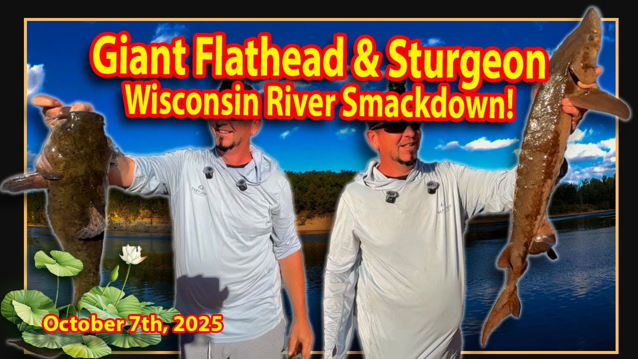 🎣 Giant Flathead & Sturgeon Wisconsin River Smackdown! 🔥 - YouTube