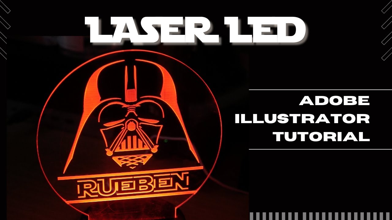 Laser Engraved Acrylic LED Sign using Adobe Illustrator and a Trotec ...