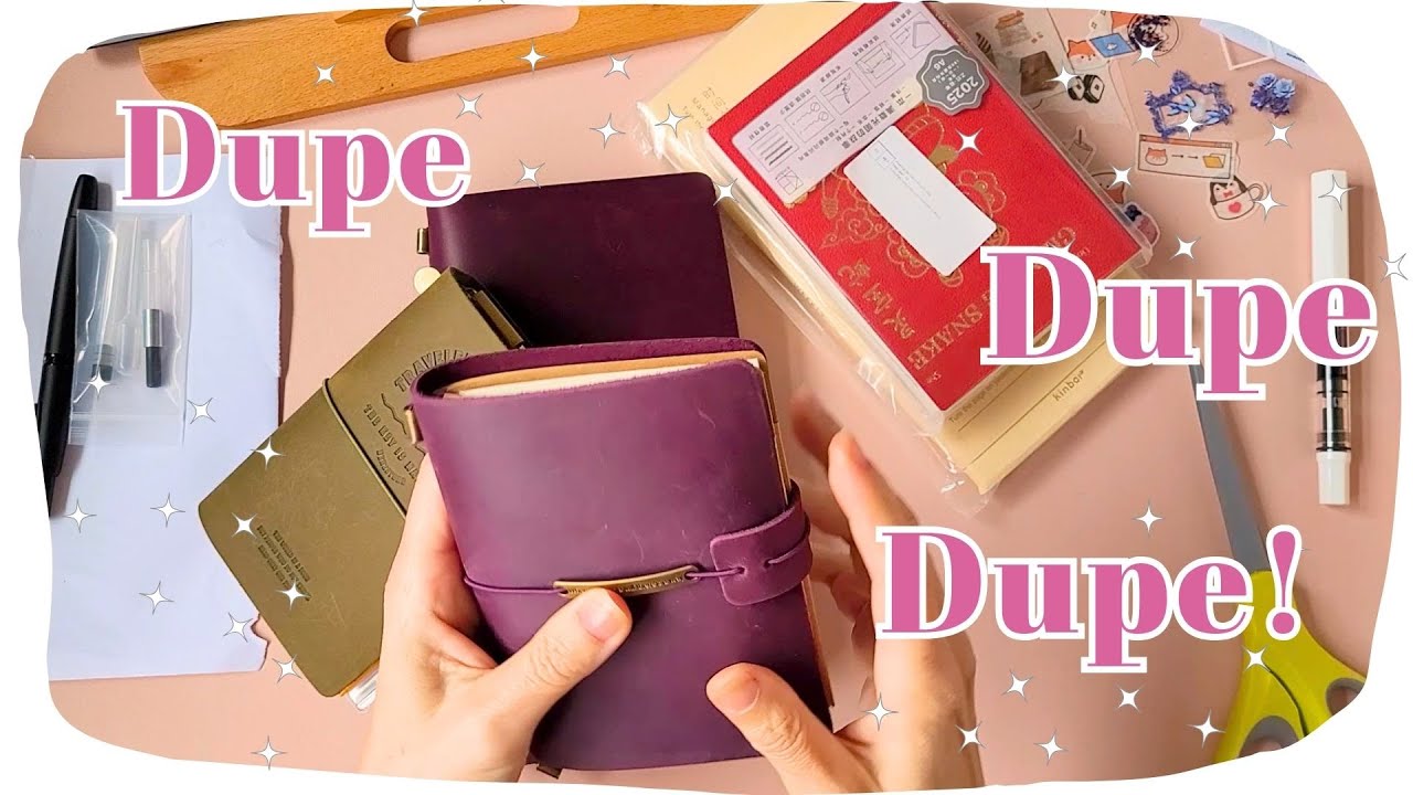 3 Planner Dupes Unboxing Hobonichi & Fountain Pen Dupes - YouTube