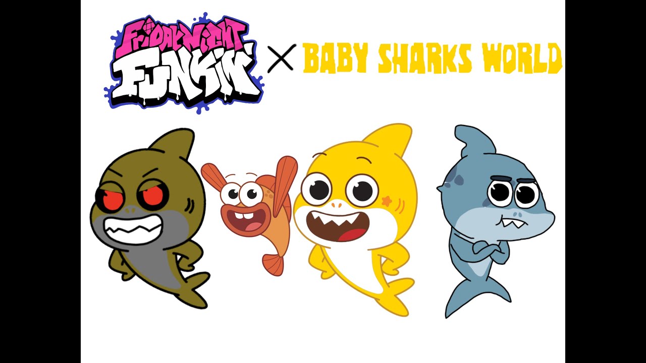 friday night funkin baby sharks world mod - YouTube