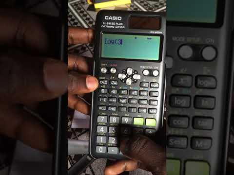 How to solve for X in logarithmic equation using the Casio fx-991 ES ...