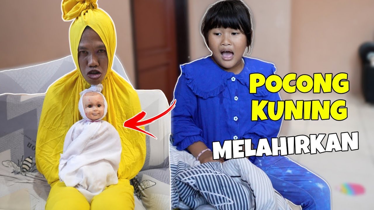 CHIKA BANTU POCONG KUNING LAHIRAN ANAK POCONG | CHIKAKU CHANNEL - YouTube