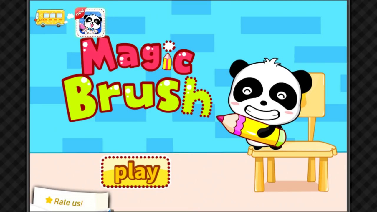 Magic Brush Panda games Babybus Android gameplay Movie apps free kids ...