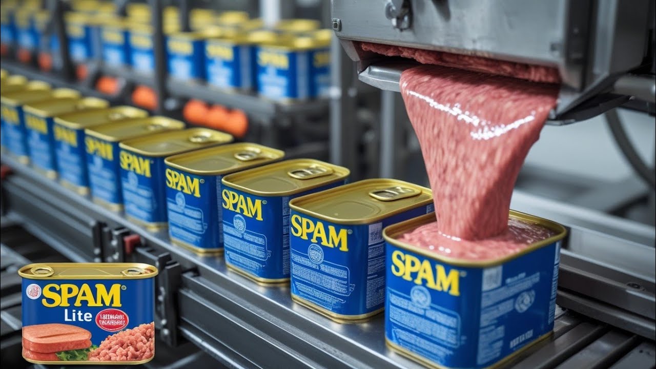 How Billions of Cans of SPAM Are Made in One Factory | The Canned Meat ...