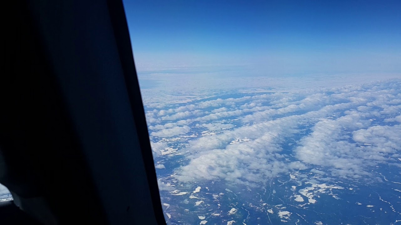Cockpit view at 40000 feet - YouTube