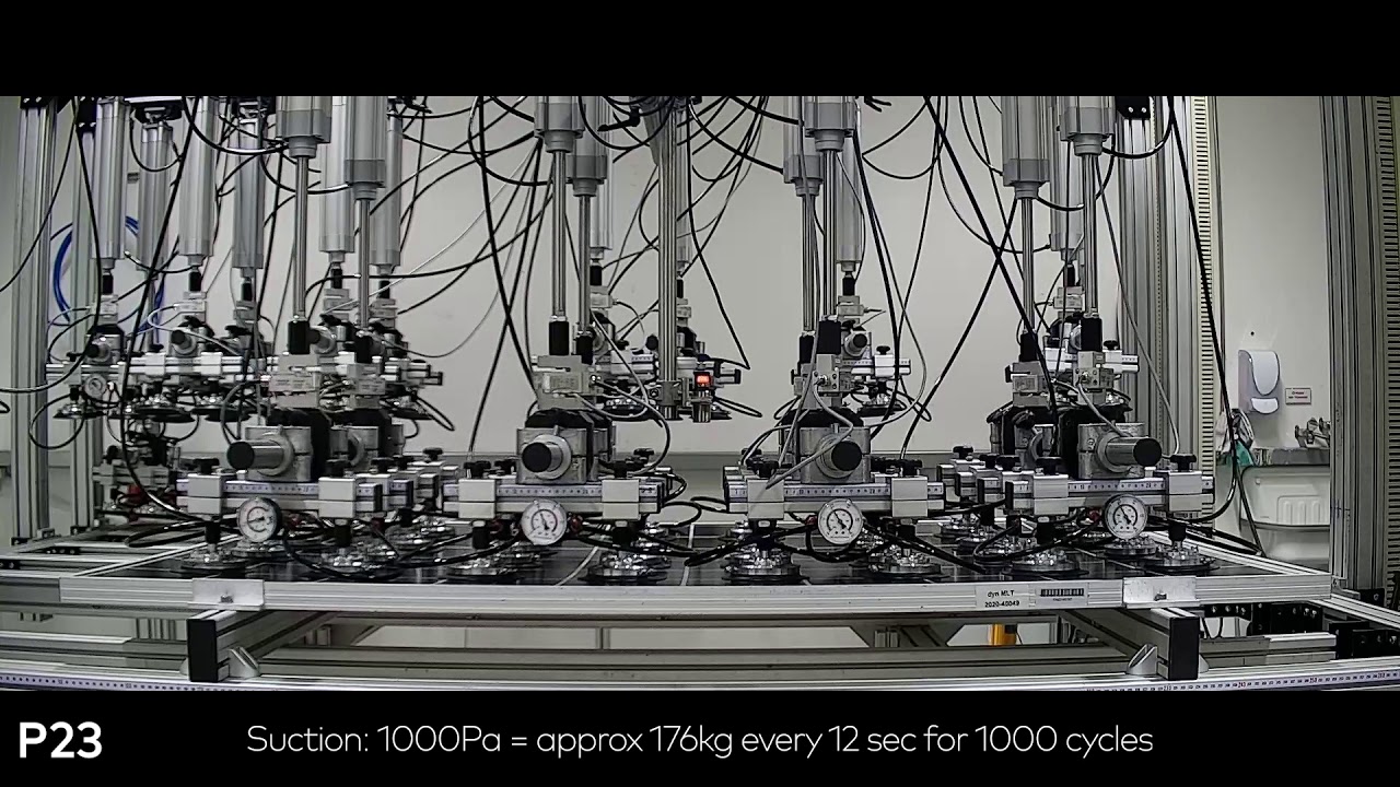 aleo solar PV module withholding dynamical mecanical load test - YouTube