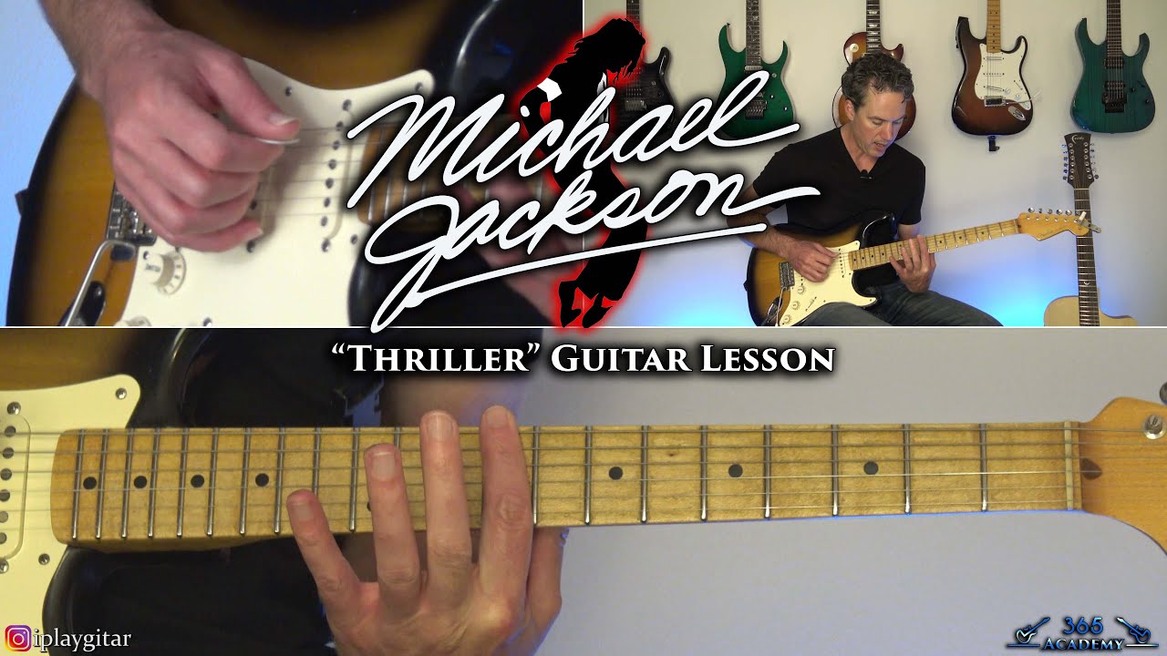 Michael Jackson - Thriller Guitar Lesson - YouTube