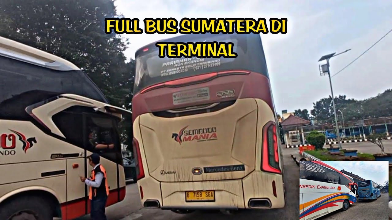 PECAH SEKALI DENGAN FULL BUS SUMATERA DI TERMINAL ALANG-ALANG LEBAR ...