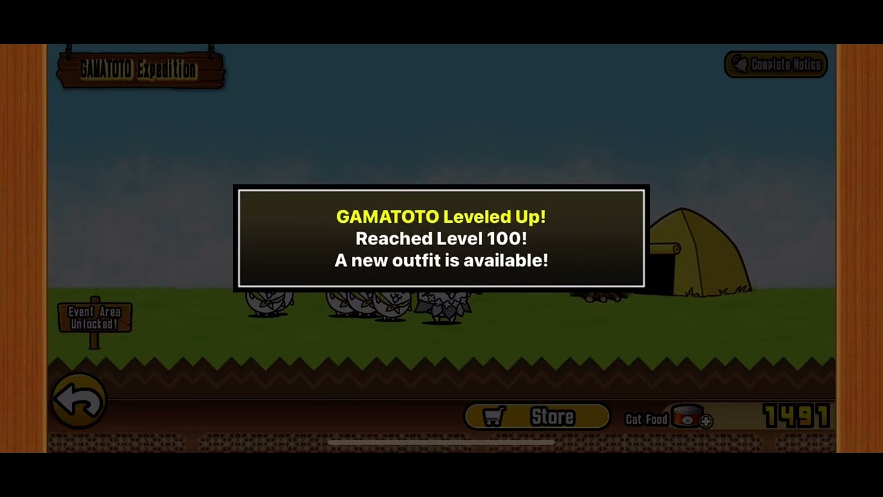 LEVEL 100 GAMATOTO | The Battle Cats - YouTube