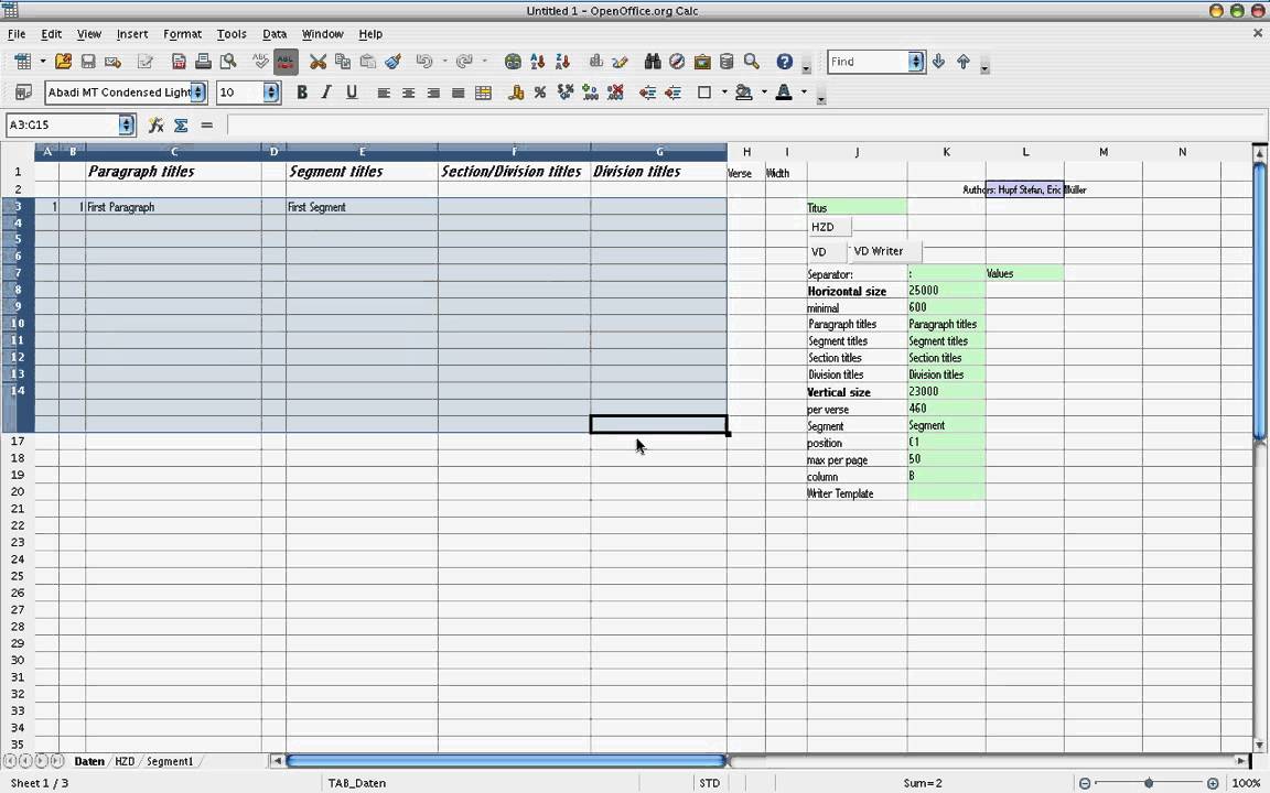 Macros for creating horizontal and vertical charts - Tutorial - SBS ...