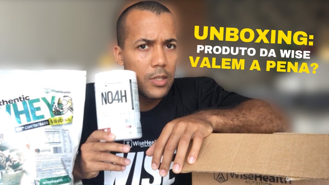 Unboxing de alguns produtos da wise health: Whey Protein e pré treino ...