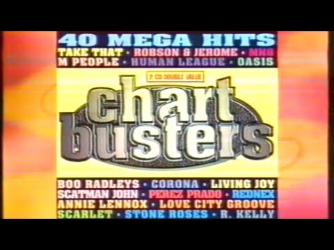 Music Album advert for 'Chartbusters' - Broadcast 21st June 1995 ...