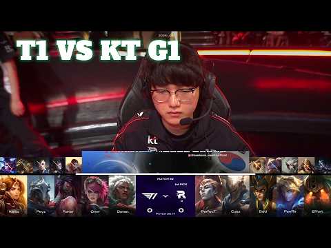 T1 vs KT Game 1 | LCK 2026 Rounds 3-4 Week 10 Day 1 | T1 vs KT Rolster G1