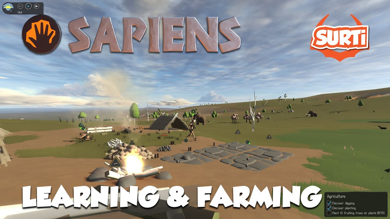 Sapiens Gameplay Ep2 - Farming - YouTube
