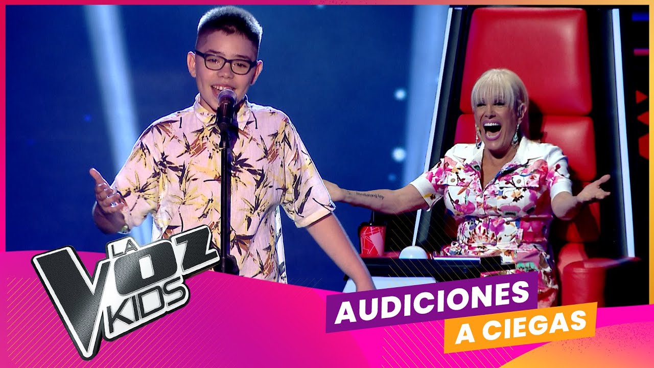 Thiago Elizalde canta "Señorita" | Audiciones a ciegas | La Voz Kids Uruguay 2023 - YouTube