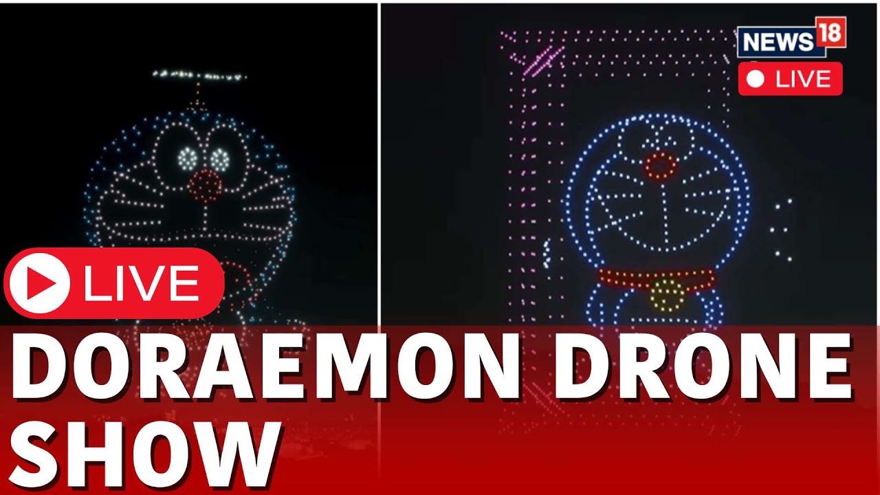 Hong Kong News | Doraemon Drone Show Exhibition Live | Japanese Cartoon ...