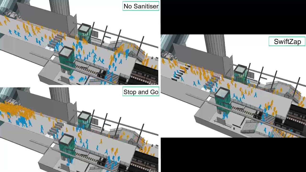SwiftZap: Oasys MassMotion simulation and analysis - rail environment - YouTube