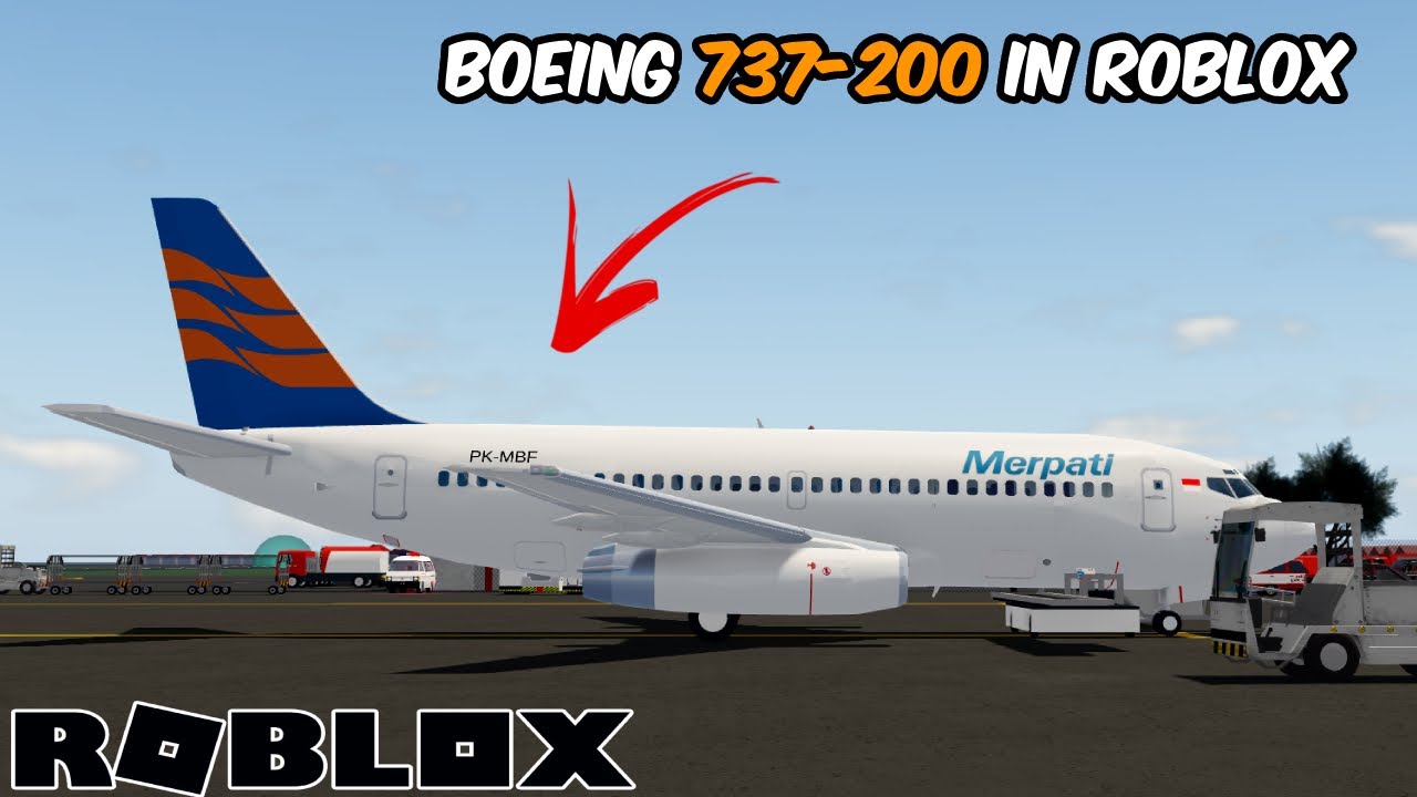 FLYING ON A MERPATI BOEING 737-200 IN ROBLOX! - YouTube