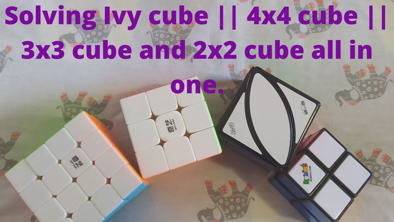 Solving Ivy cube || 4x4 cube || 3x3 cube and 2x2 cube all in one. - YouTube