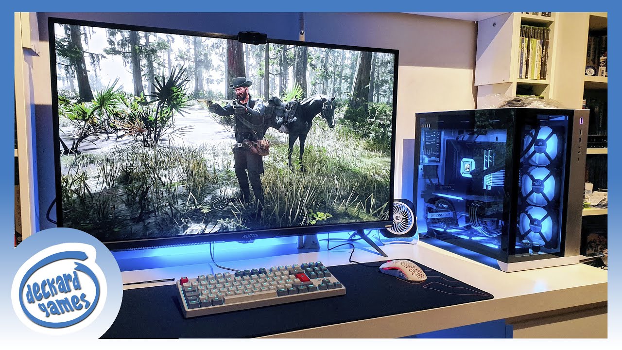 New Gaming Setup - It's Big! - YouTube