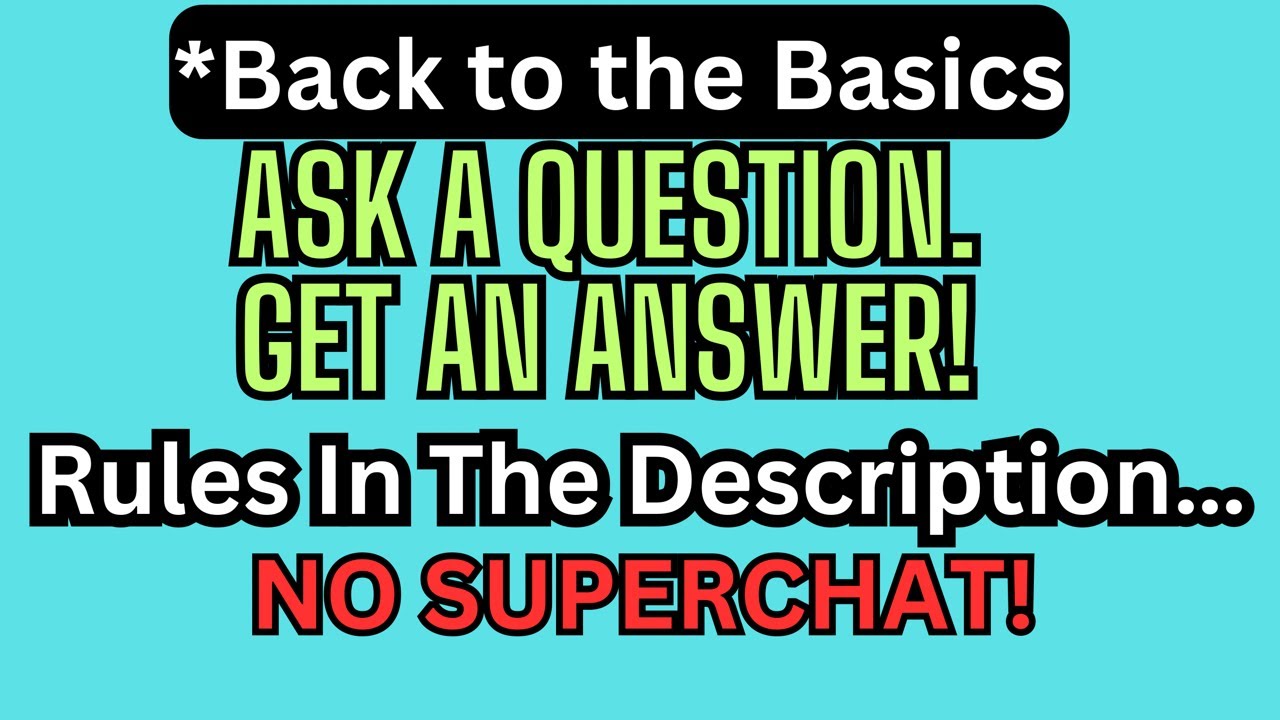 1 HOUR ONLY! ASK A QUESTION. GET AN ANSWER! - YouTube