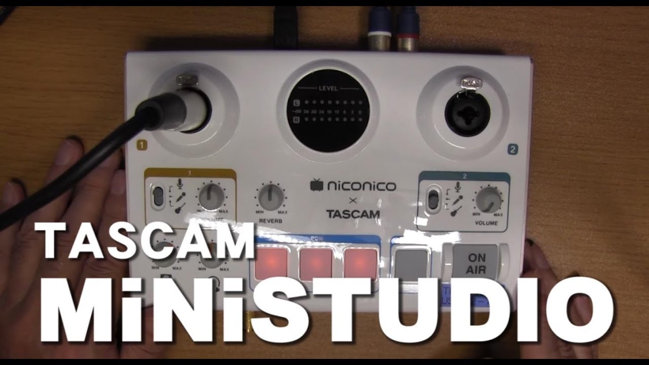 TASCAM MIni Studio CREATOR レビュー 家庭用放送機器 - YouTube