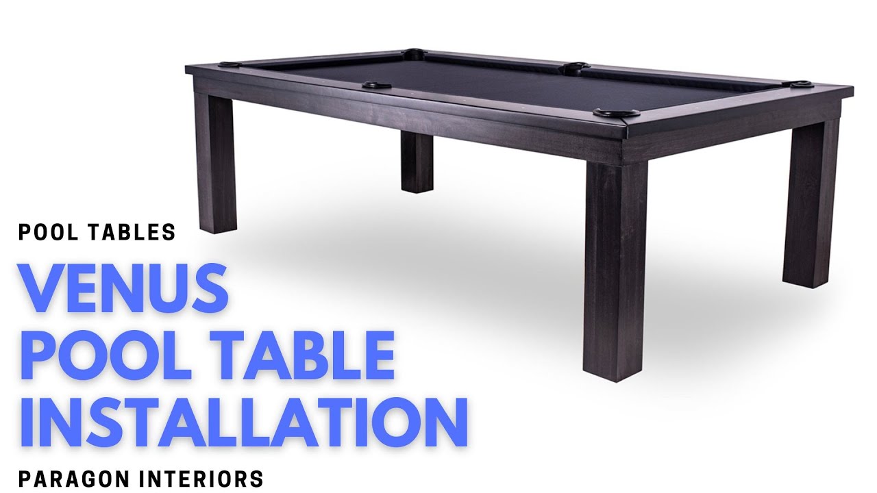 Venus Pool Table Installation Time Lapse. Paragon Game Furniture ...