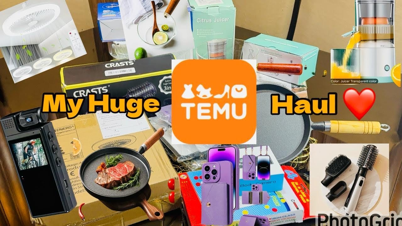 HUGE TEMU SHOPPING HAUL | Self care to home every single thing from ...