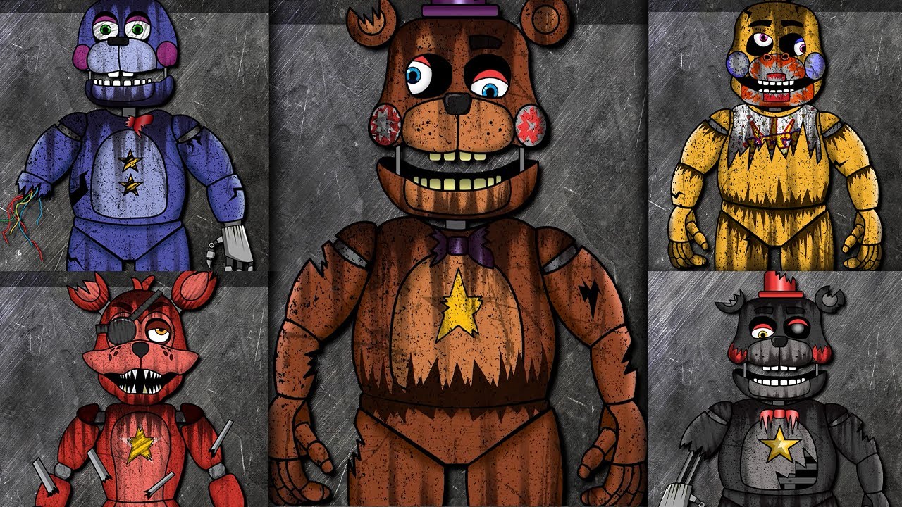 ASMR All FNAF Pizzeria Simulator Repair Animations | Rockstar ...