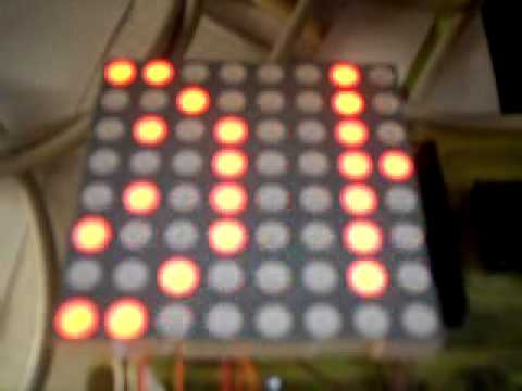 Dual 32x16 LED Matrix - first test - YouTube