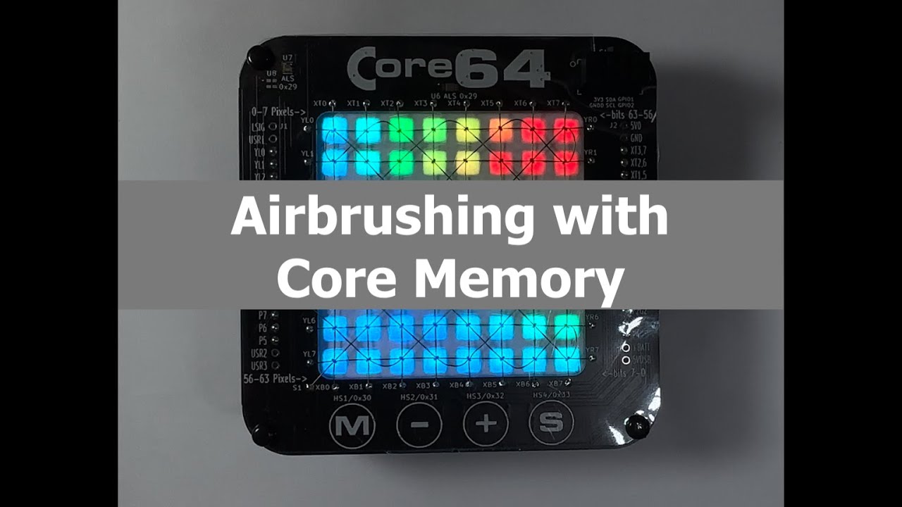 Airbrushing with Core Memory - YouTube