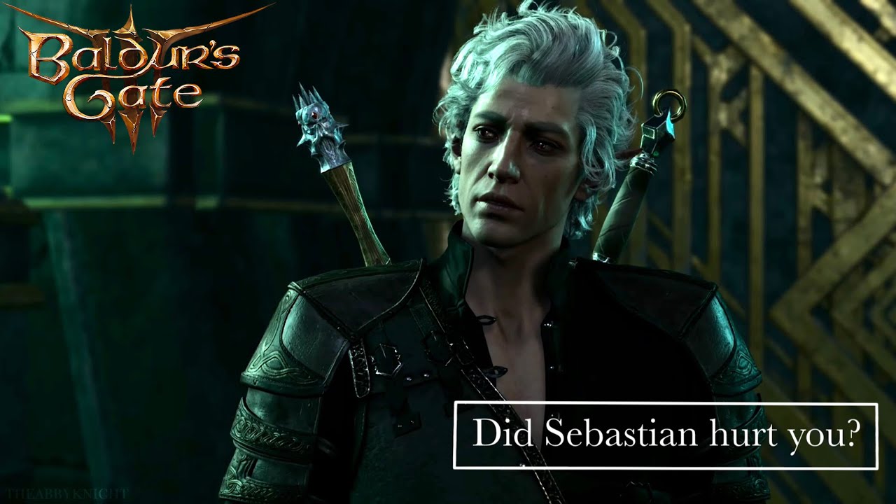 "Did Sebastian hurt you?" RARE Astarion dialog | Baldur's Gate 3 - YouTube