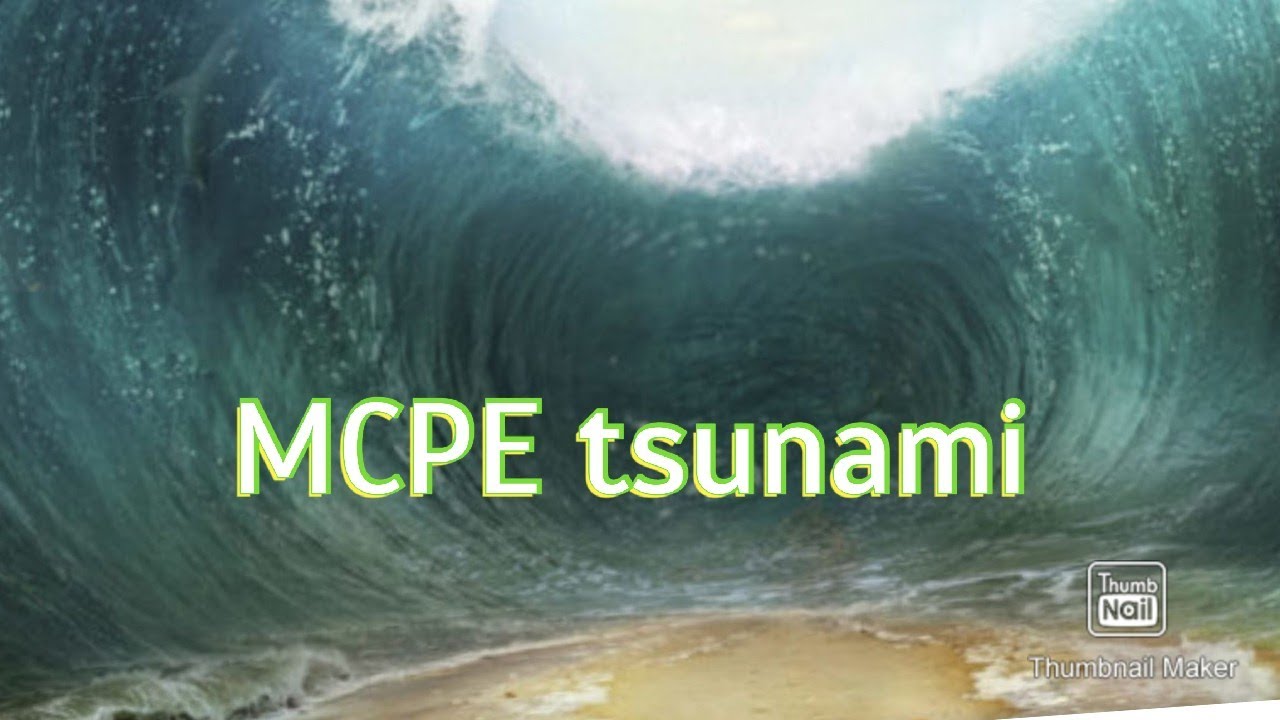 Minecraft Pocket Edition giant tsunami command block tutorial - YouTube