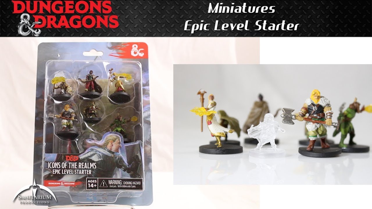 Dungeons & Dragons Epic Level Starter Miniatures Unboxing and Review ...