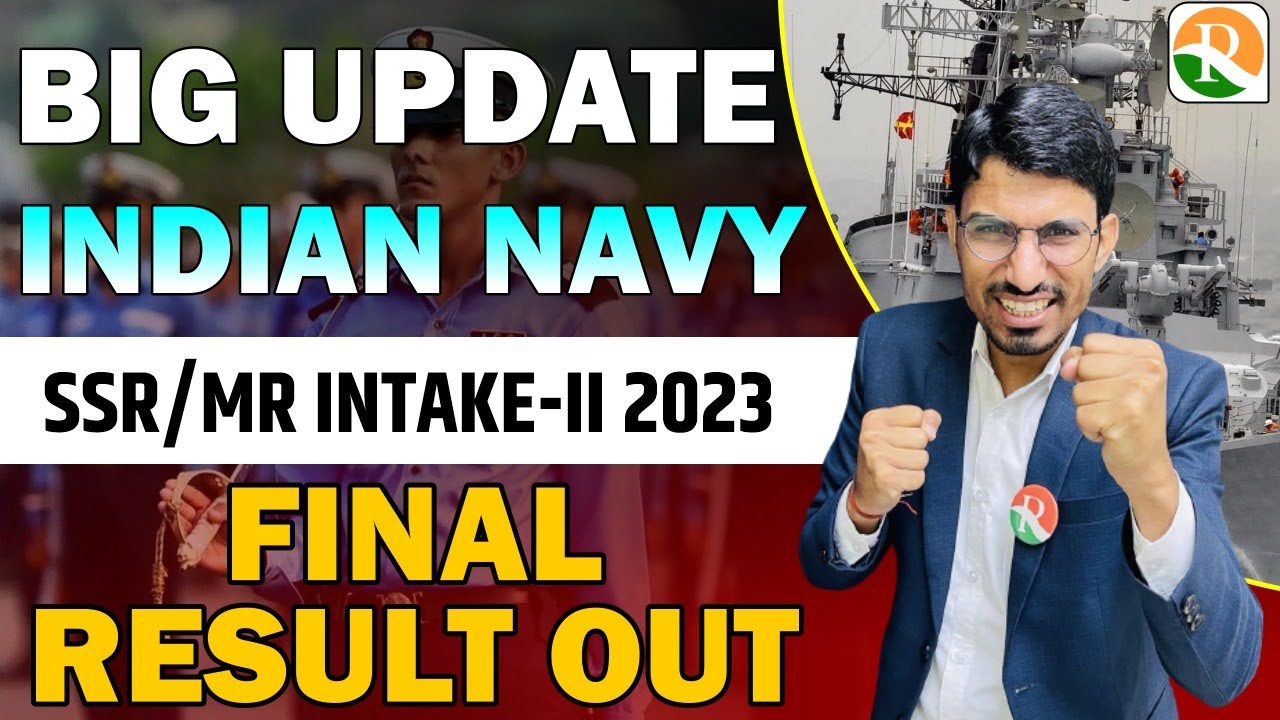 Navy SSR/MR Final Result Out || Navy Official Final Result Declared ...