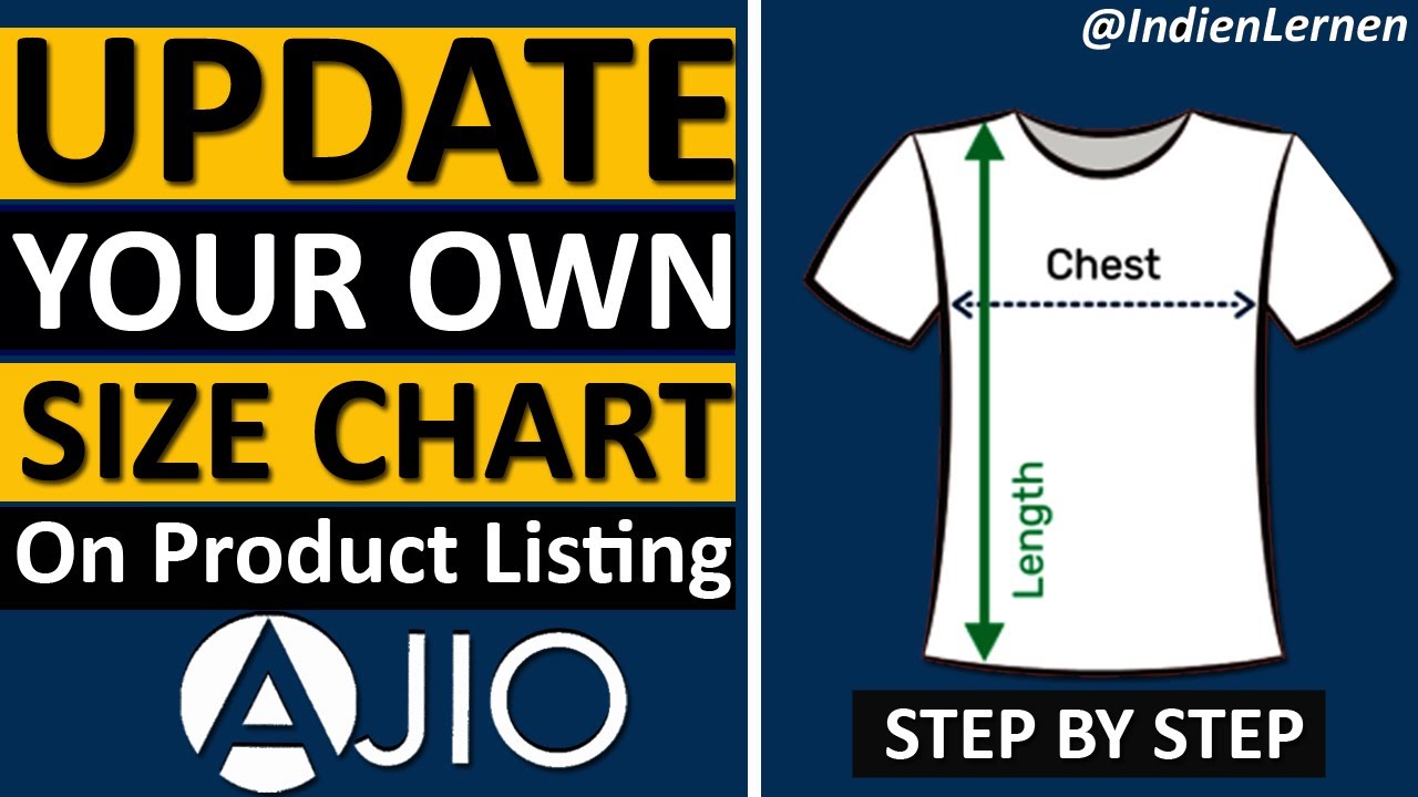 How To Update Size Chart On Ajio Product Listing | Ajio Main Size Chart Kaise Update Kare - YouTube