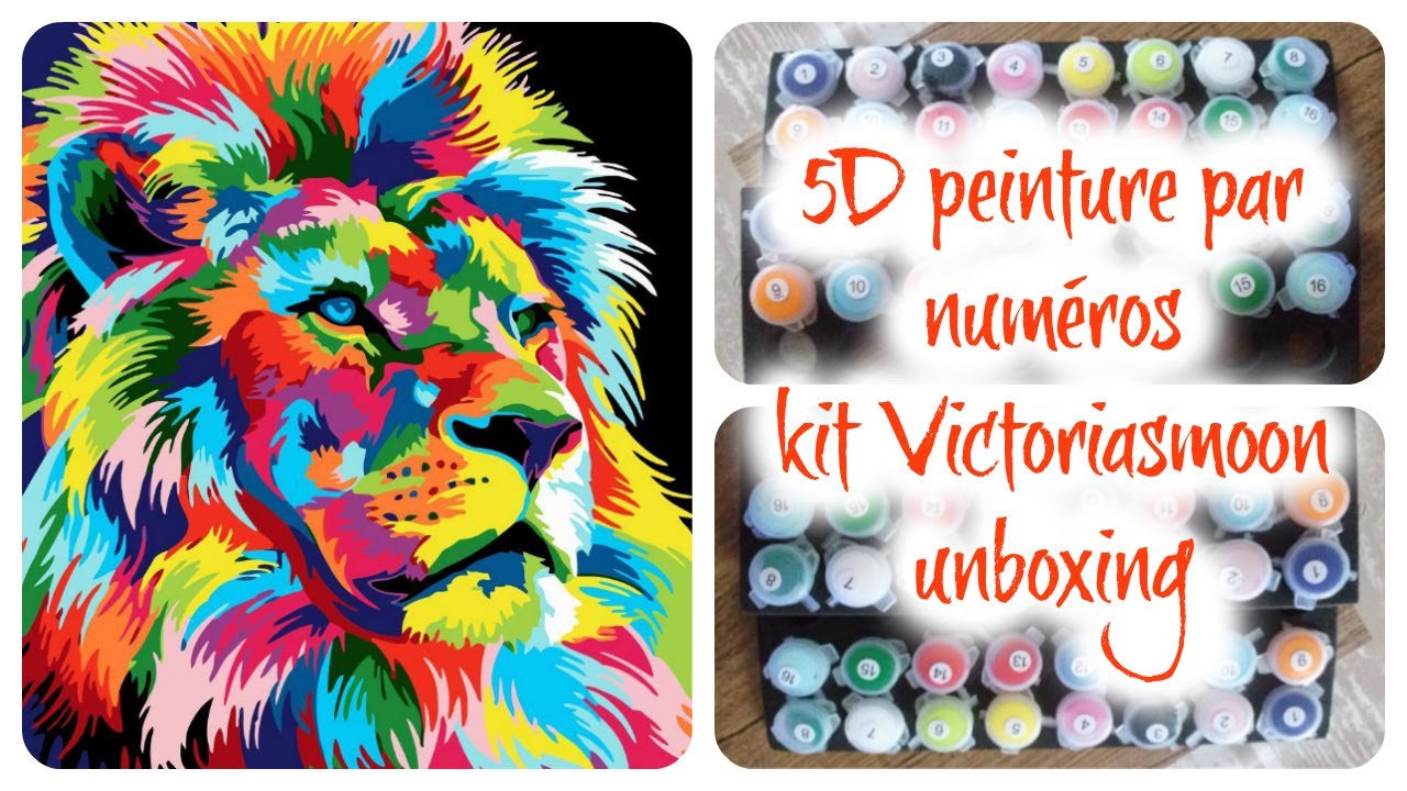 5D peinture par numéros kit Victoriasmoon unboxing - YouTube