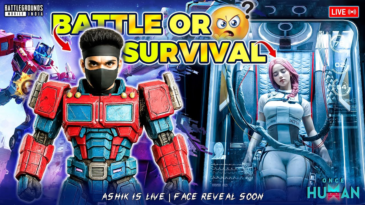 🔥BGMI Conqueror Rush x ONCE HUMAN🧟 | Survival + Full Rush | ASHIK is ...
