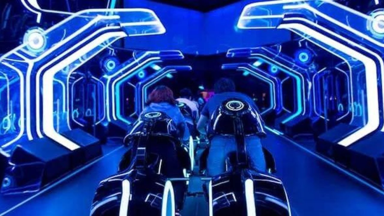 [4K] Tron Lightcycle Run | High-Speed Attraction - Disney's FASTEST ...