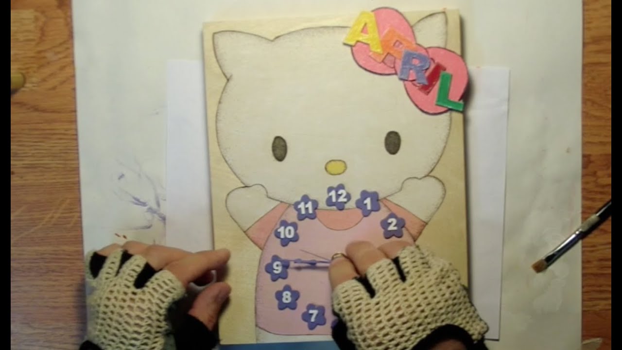 Gift For April #3 : Hello Kitty Clock - YouTube