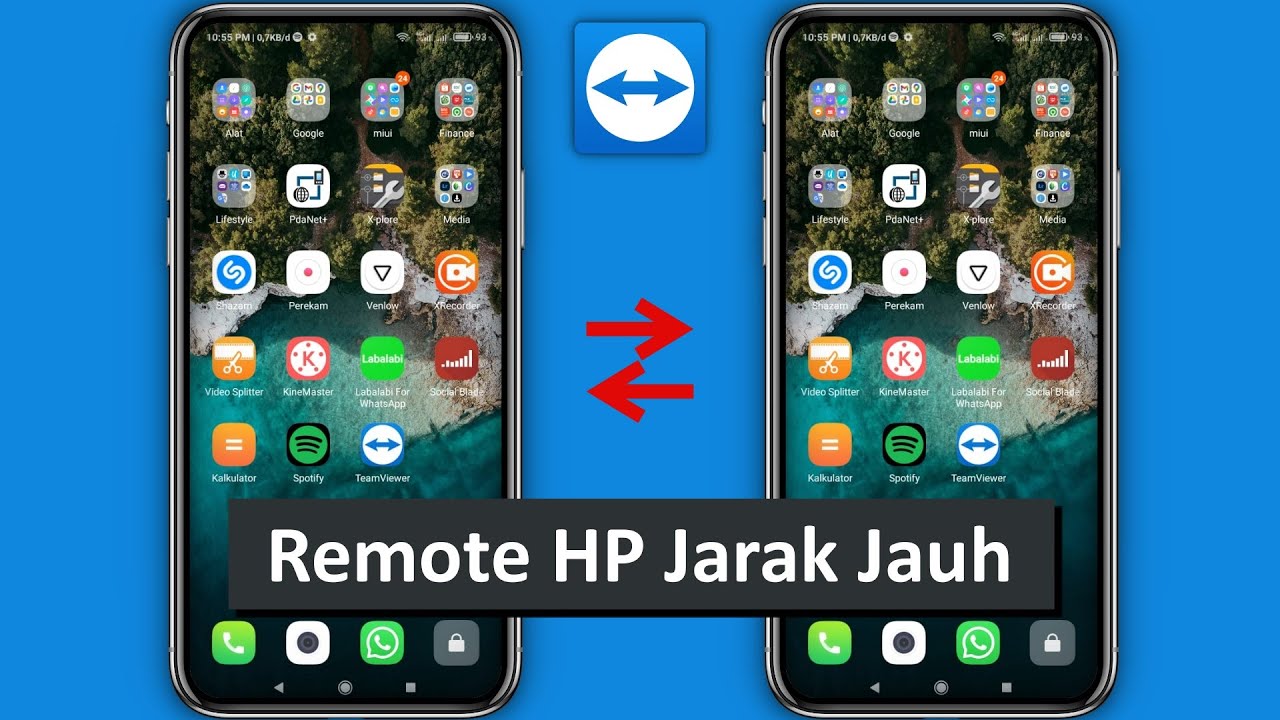 Cara Kontrol HP Jarak Jauh Dengan TeamViewer - YouTube