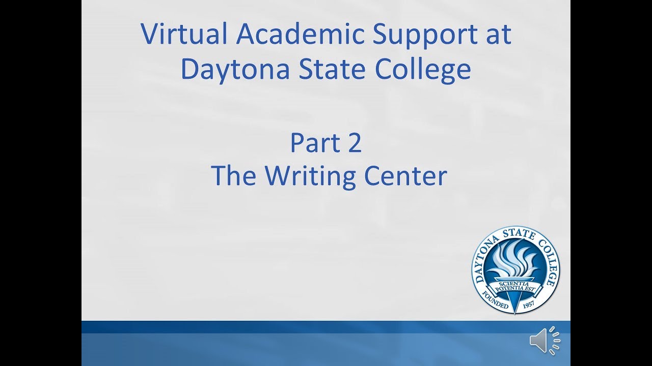 Virtual Academic Support at DSC, Part 2, Writing Center - YouTube